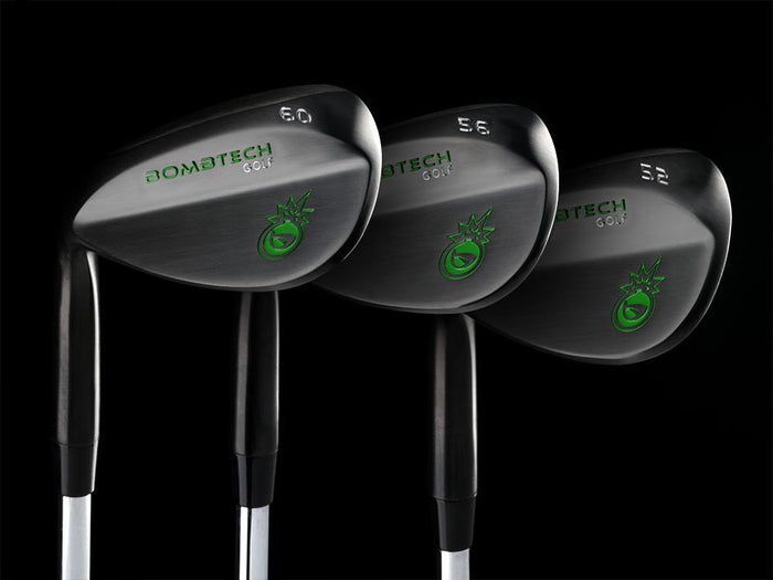 Limited Edition BombTech Wedge Set 52, 56 & 60 | Black 3 Wedge Set Golf